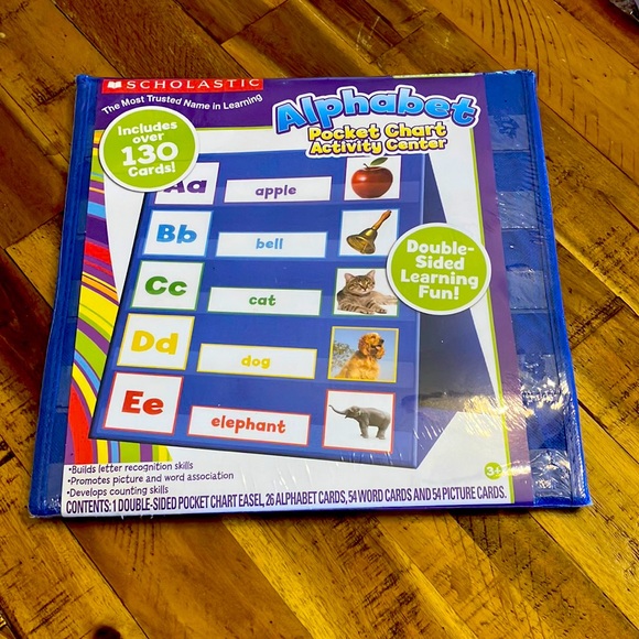 Scholastic | Toys | Nwt Alphabet Pocket Chart Activity Center | Poshmark